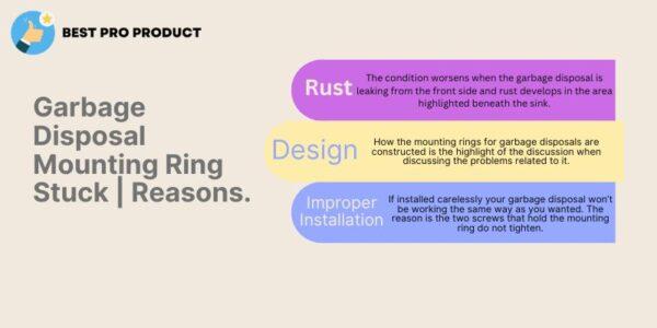 Garbage Disposal Mounting Ring Stuck | Reasons and Fixes