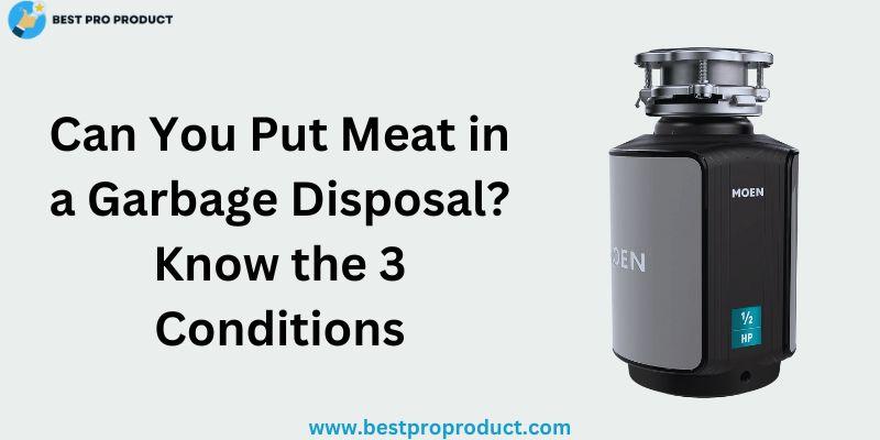 Can You Put Meat in a Garbage Disposal? Know the 3 Conditions